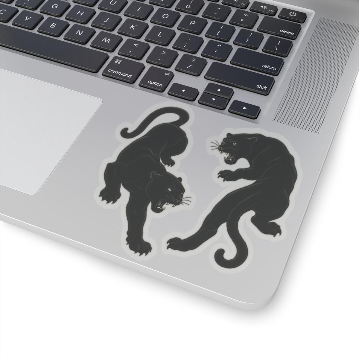 Black Panther Sticker, Fierce Panthers Vinyl Decal, Wild Animal Art for ...