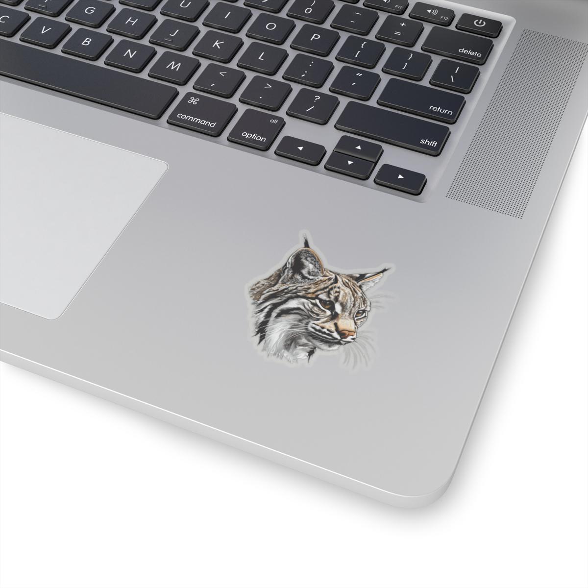 Bobcat Sticker, Big Cat Cute Vinyl Decal, Big Cat Phone Sticker, Animal ...
