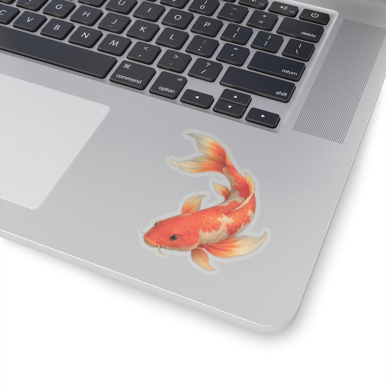 Koi Fish Sticker, Perfect for Laptop Decor, Waterbottle, Tumbler ...