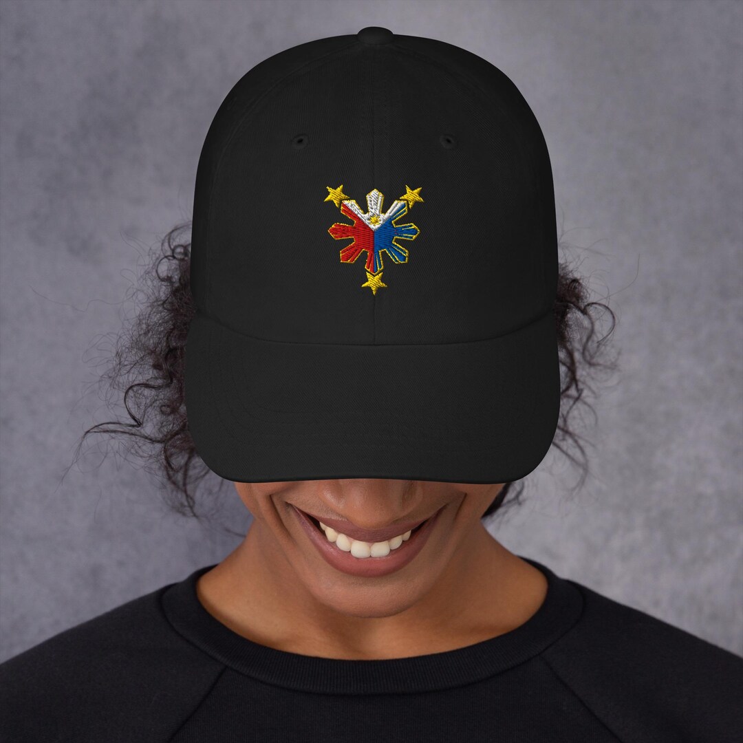 Filipino Pride Hat, Embroidered Dad Cap, Minimalist Philippines Hat ...