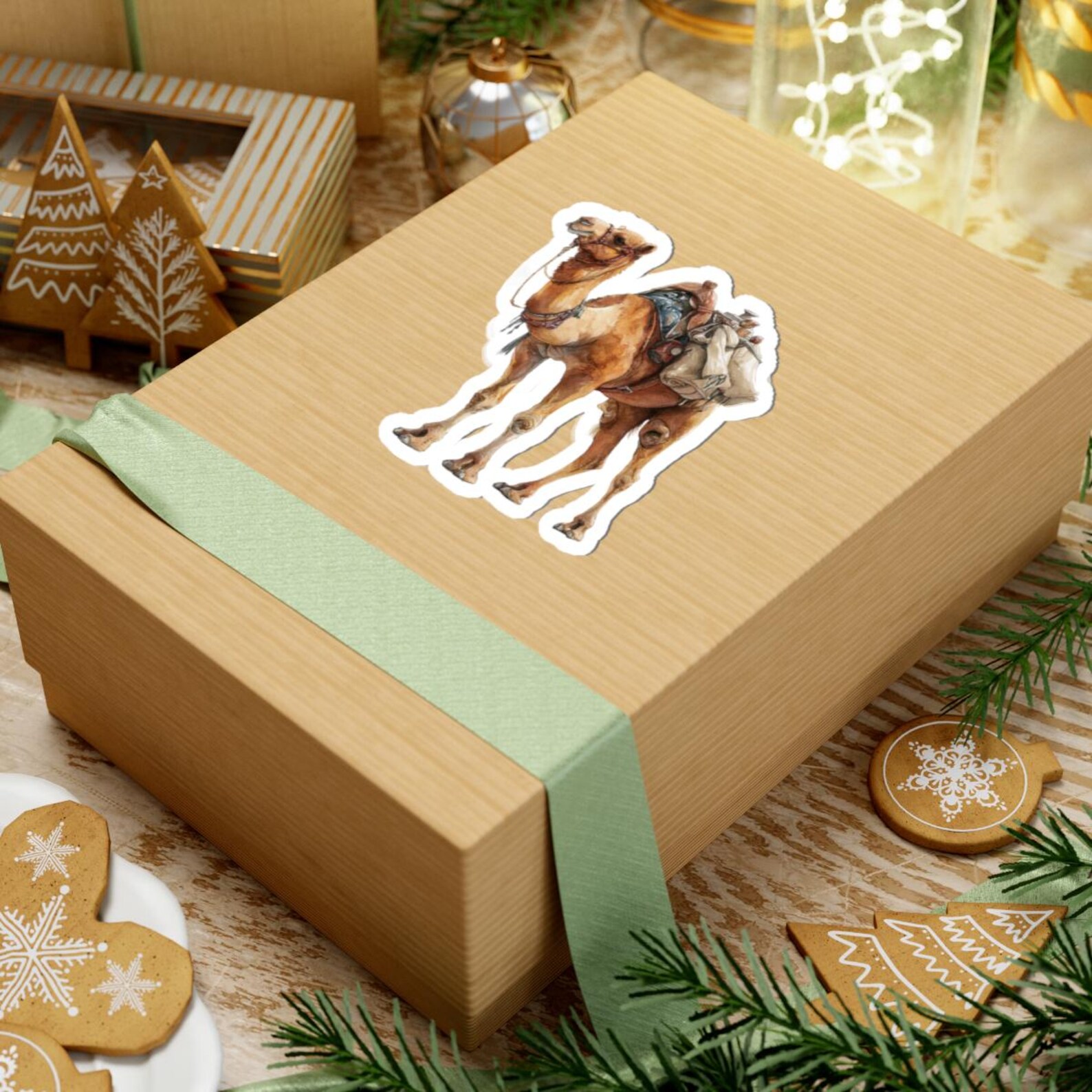 Camel Sticker, Desert Animal Vinyl for Laptops, Journals, Water Bottle ...