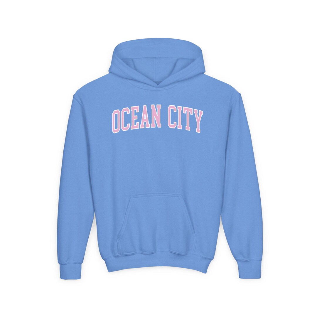 Ocean City Youth Hoodie, Cute Shirt, Fem NJ Hooded Sweater, New Jersey ...