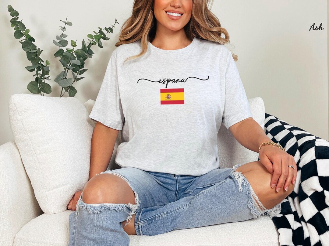 Spain T-shirt, Spanish Flag T-shirt, Unisex Espana Flag Tee, Espana ...
