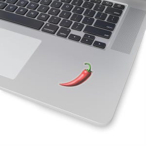 Chili Sticker, Hot Chili Sticker, Red Chili Sticker, Laptop Vinyl ...
