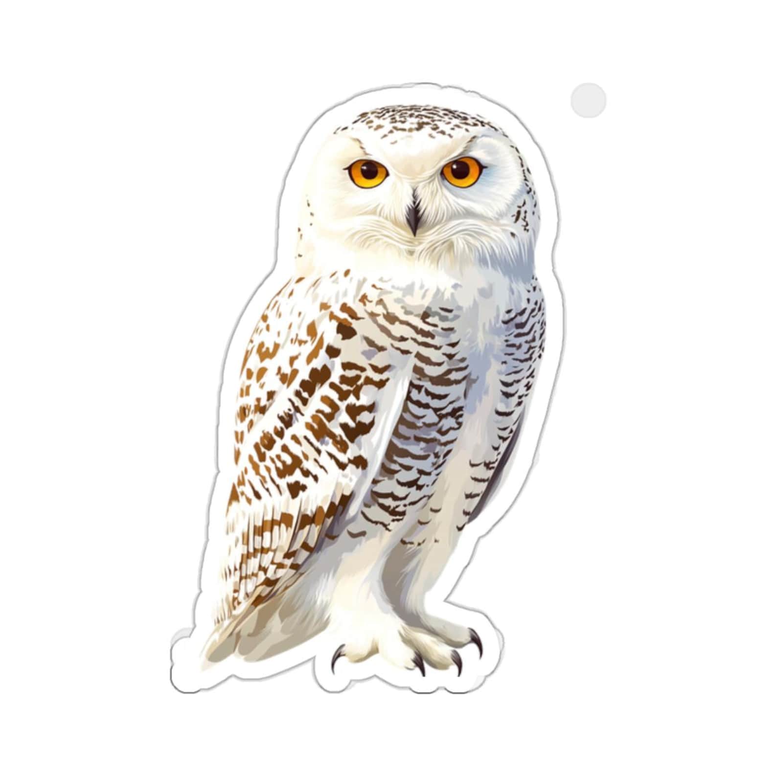 Snowy Owl Sticker or Decal, Nature Animals Tropical Laptop Decal, Vinyl ...
