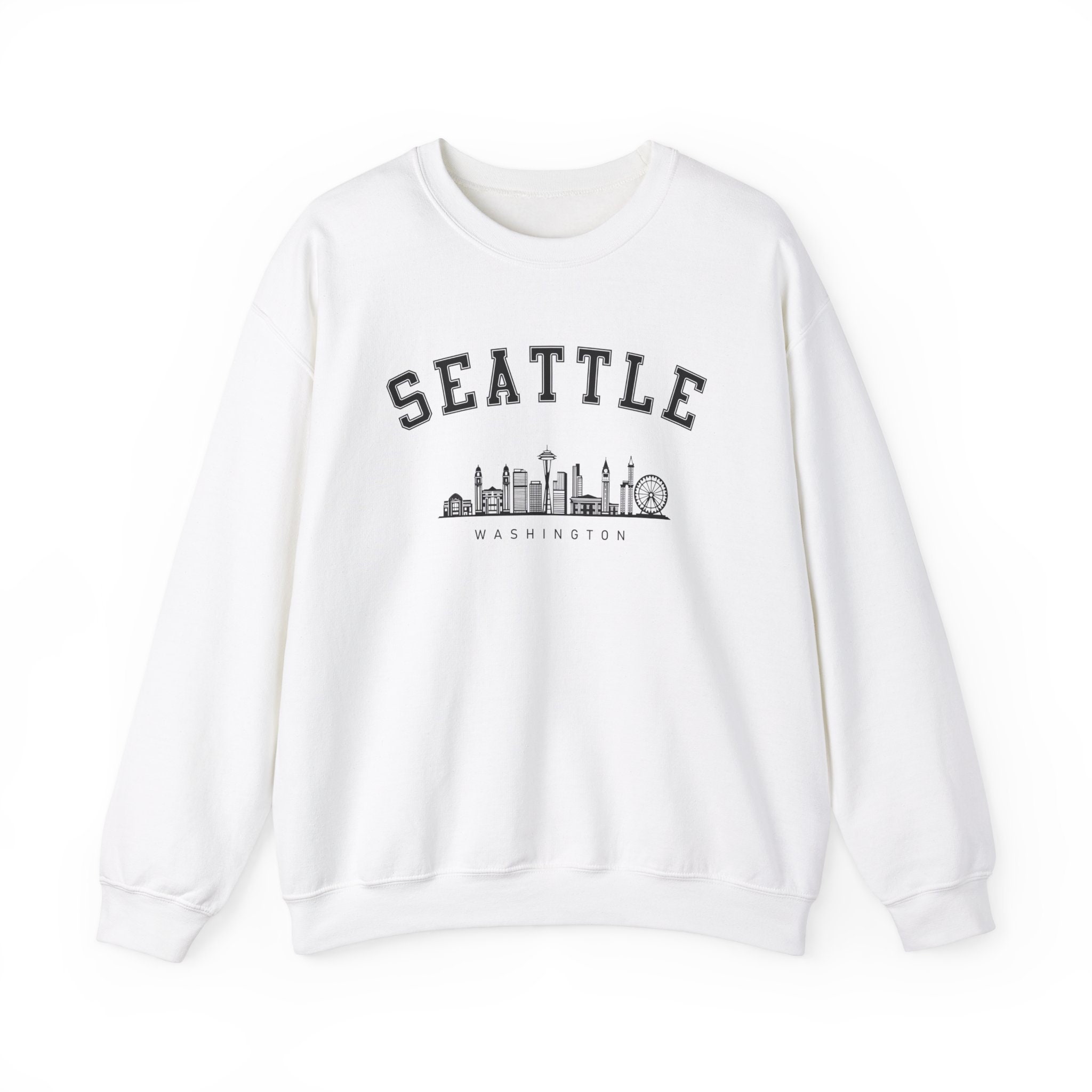Seattle Sweatshirt, Seattle Hoodie, Washington Top, Seattle Crewneck ...