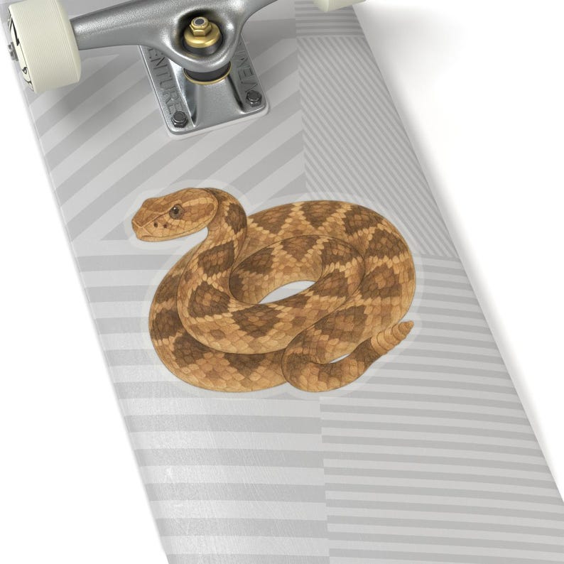 Diamondback Rattlesnake Sticker, Snake Decal, Laptop Styling, Wildlife ...