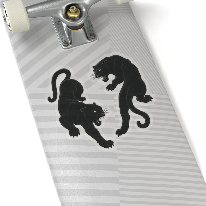 Black Panther Sticker, Fierce Panthers Vinyl Decal, Wild Animal Art for ...