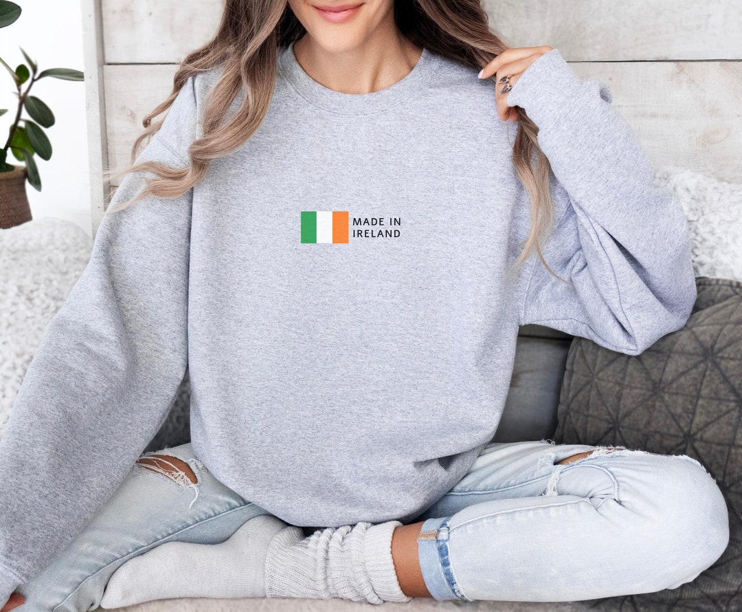 Made in Ireland Sweatshirt, Ireland Shirt, Irish Crewneck, Irish Flag ...