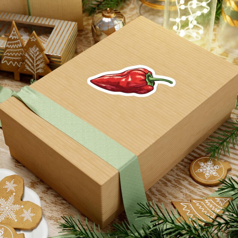 Habanero Chili Sticker, Spicy Sticker, Hot Chili Sticker, Red Chili ...