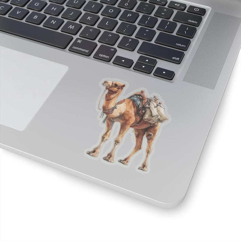 Camel Sticker, Desert Animal Vinyl for Laptops, Journals, Water Bottle ...