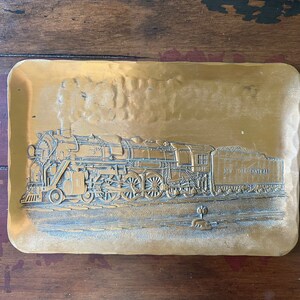 Vintage Wendell August Solid Bronze Forge New York Central Train Plate ...