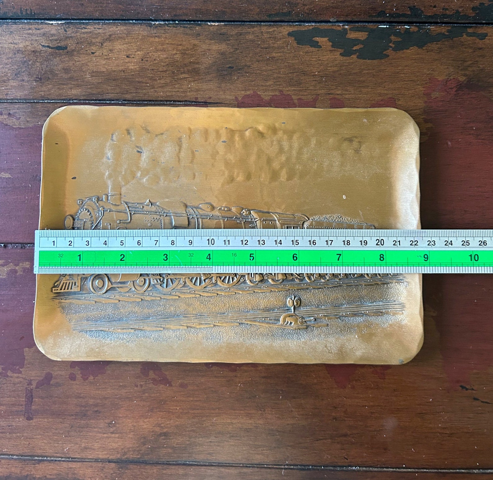 Vintage Wendell August Solid Bronze Forge New York Central Train Plate ...