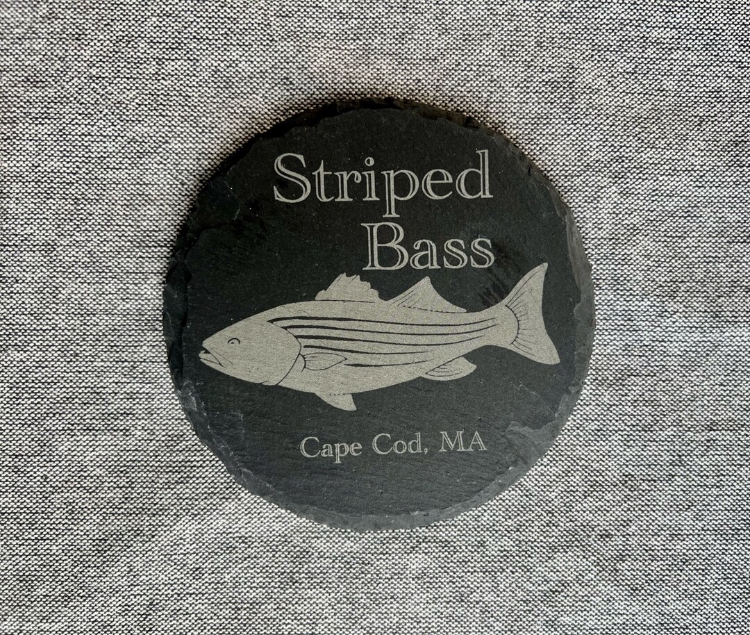 Slate Cape Cod Fish Coasters - Set of 5 - Etsy