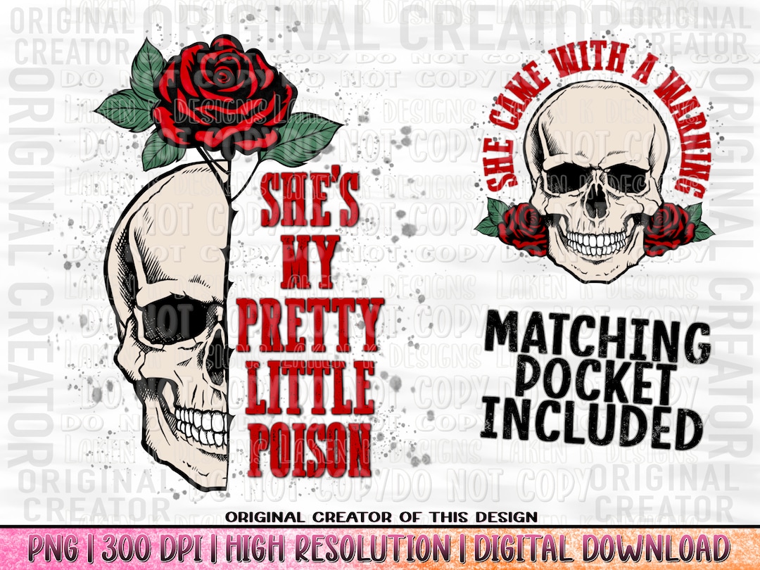 Pretty Little Poison PNG Digital Design, Sublimation Design, Instant ...