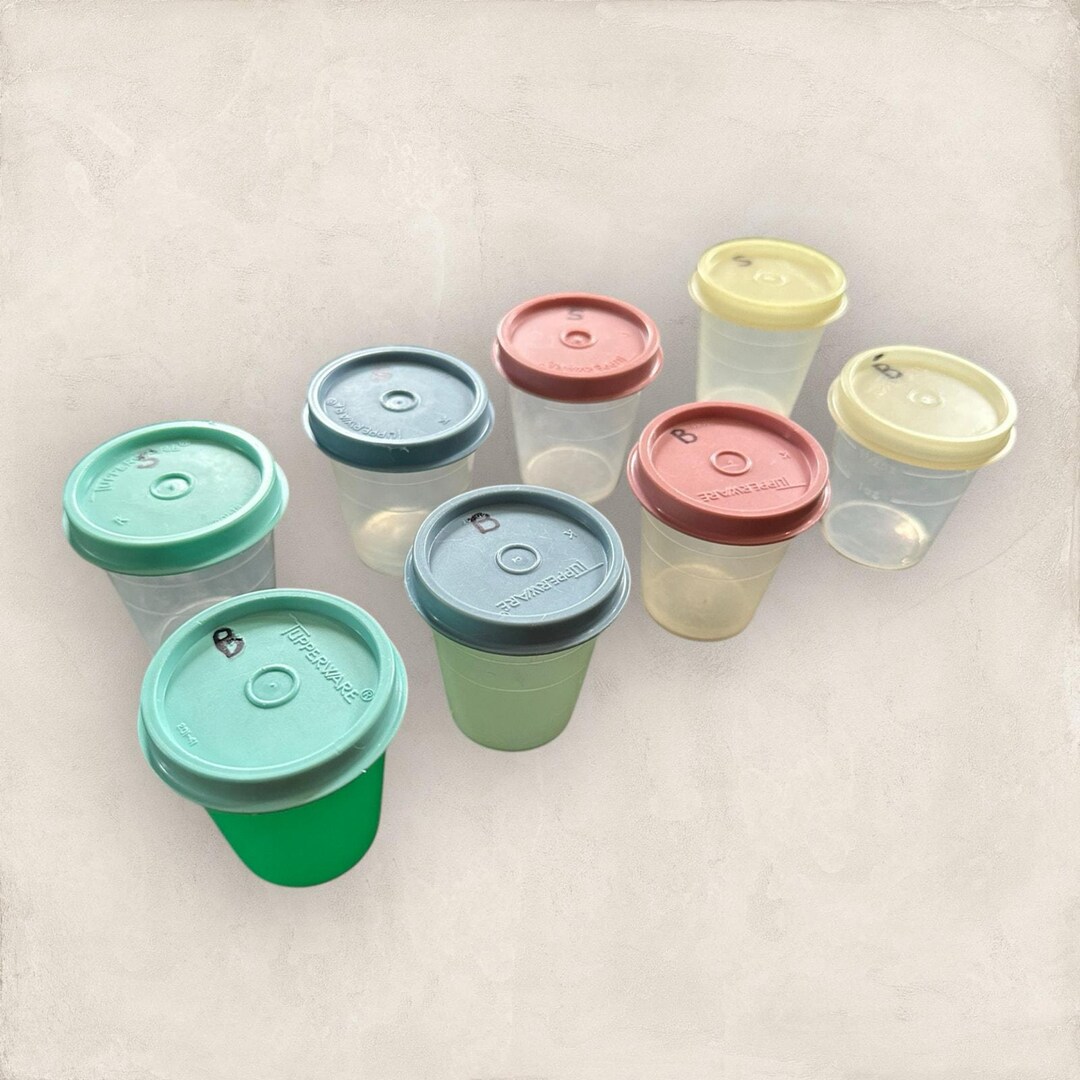 TUPPERWARE 2 Oz. MINI MIDGETS Vintage Set of 12 - Etsy