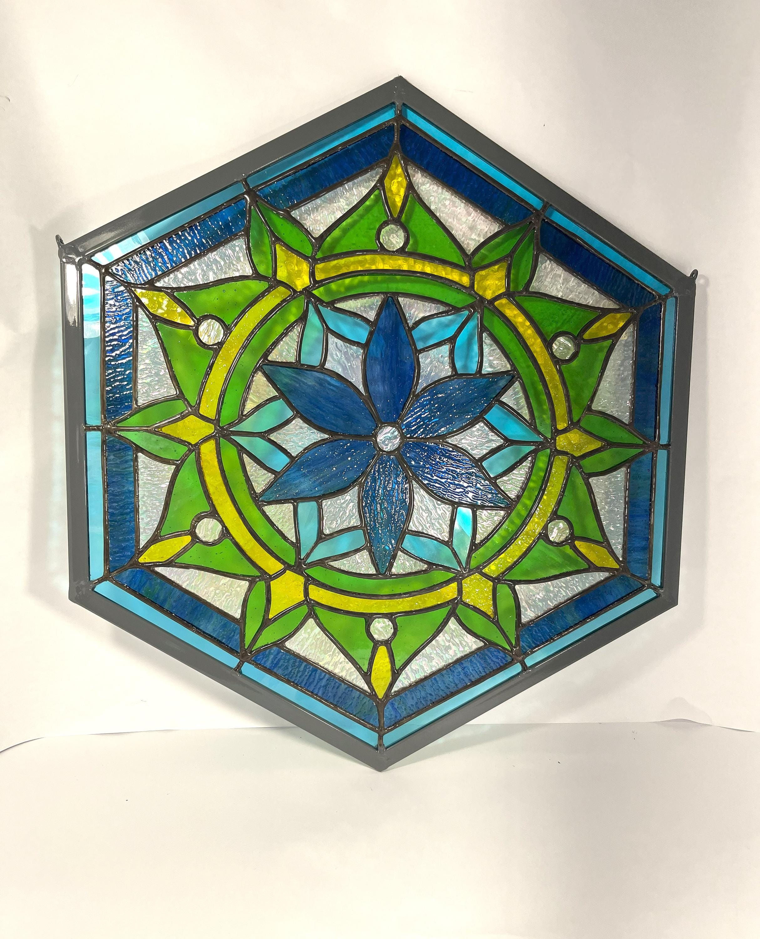 Another Illusion - Stained Glass Mandala Inspired Panel - Etsy