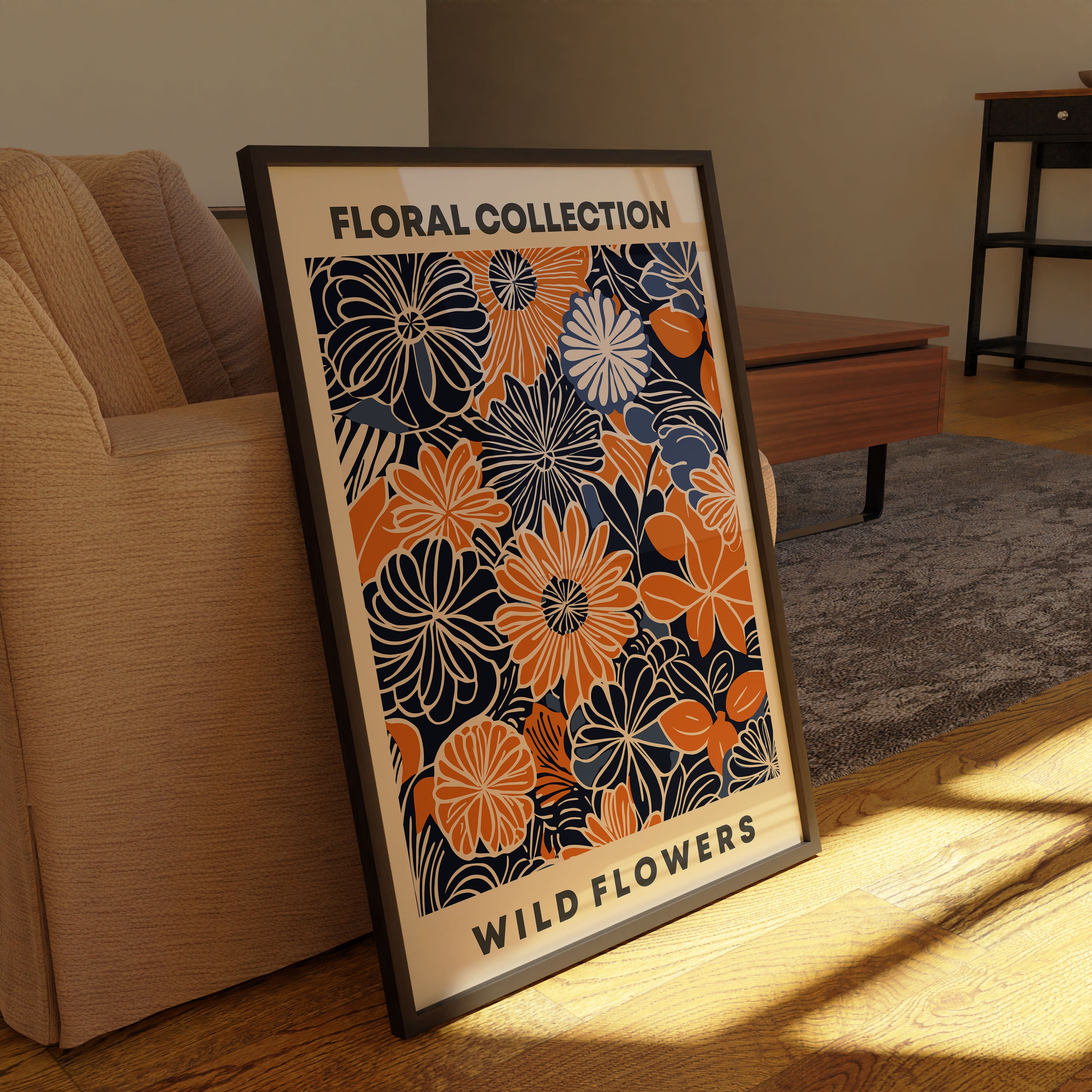 Botanical Flower Art Poster, Floral Wall Print, Nature Art, Flower ...