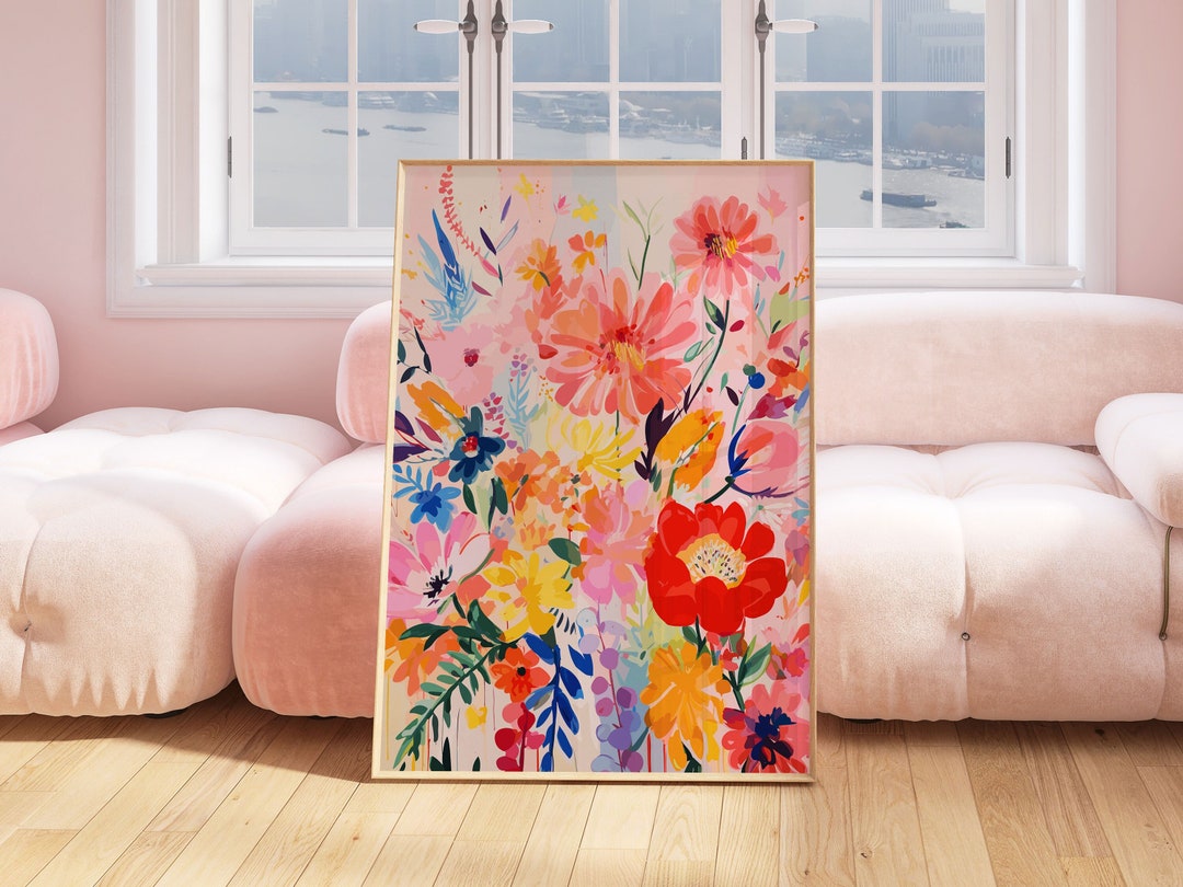 Floral Wall Decor Poster - Vintage Botanical Illustration - Etsy