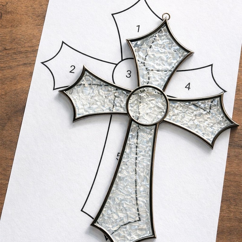 Stained Glass Patterns Cross Pattern - Etsy