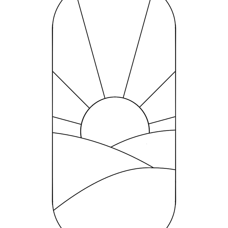 Sun Stained Glass Pattern - Etsy