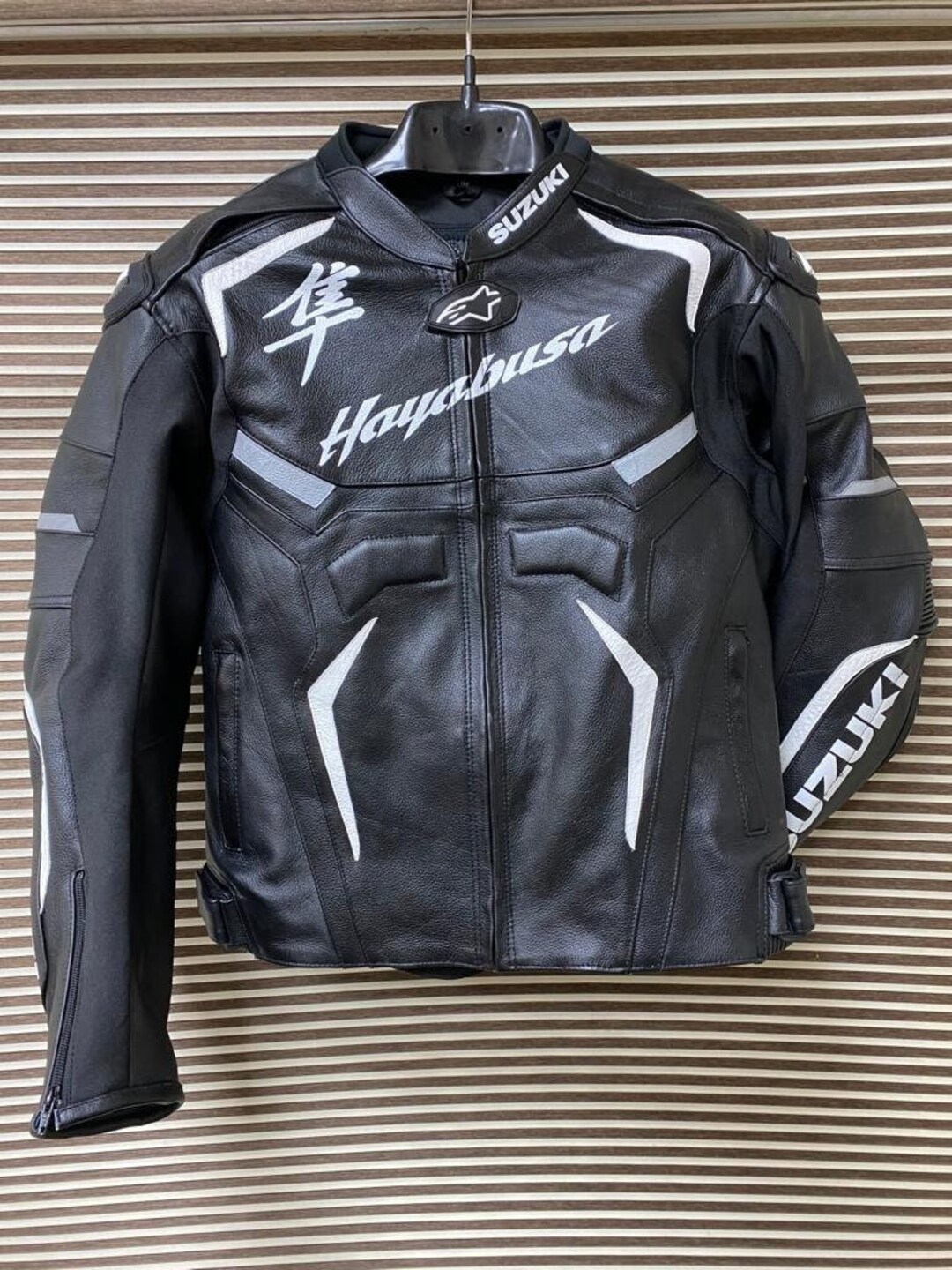 Suzuki Hayabusa Motorbike Racing Leather Jacket-cowhide Leather and ...