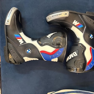 Bmw Motorrad Motorbike Racing Leather Boots-cowhide Leather and ...
