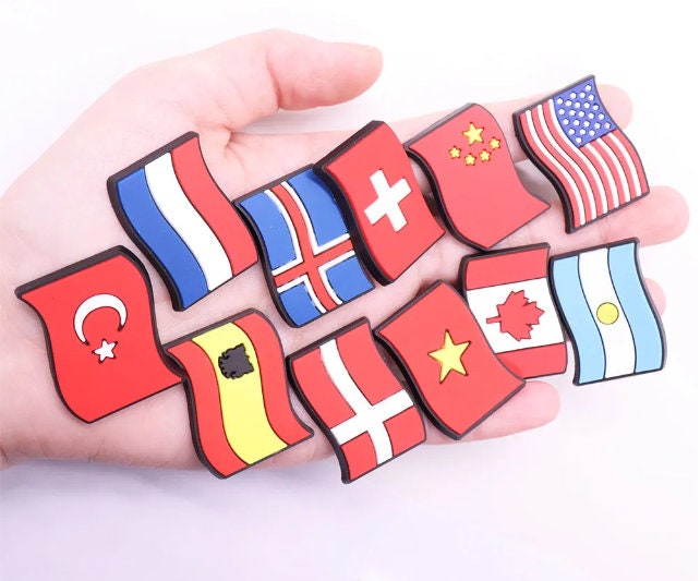 Customize Your Shoe Style With National Flag Croc Charms - Choose From ...