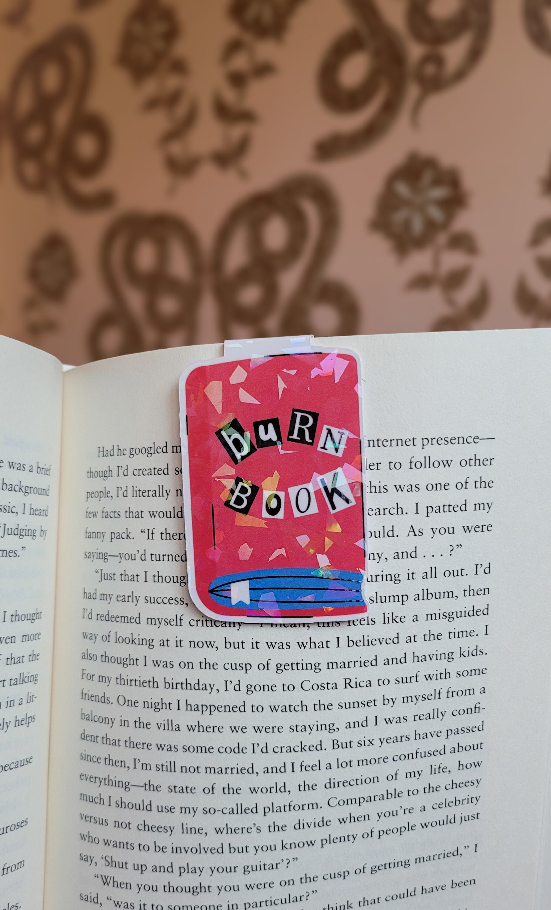 Burn Book Magnetic Bookmark - Etsy