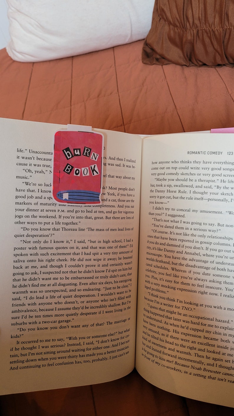 Burn Book Magnetic Bookmark - Etsy