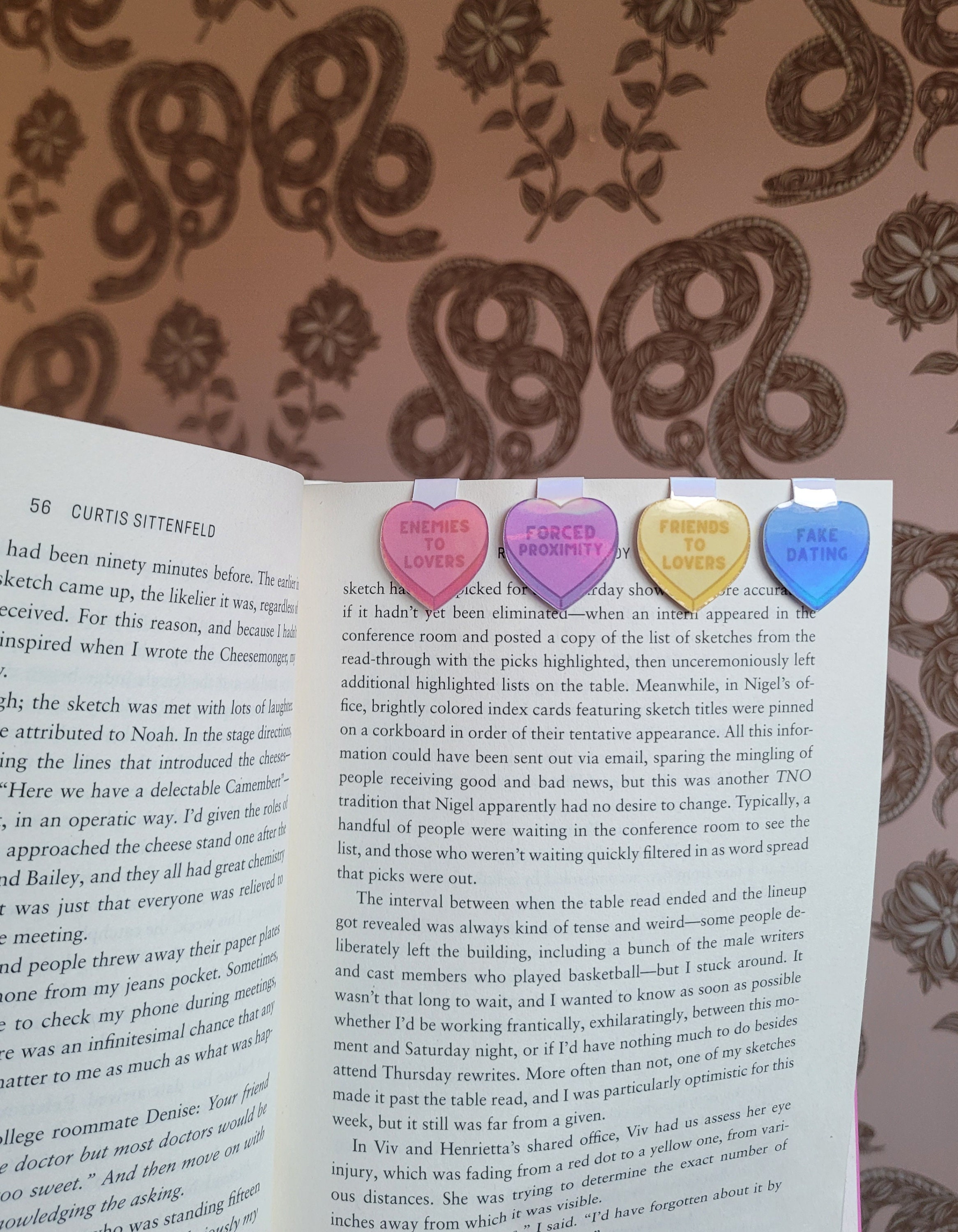 Romance Magnetic Bookmark Pack - Etsy