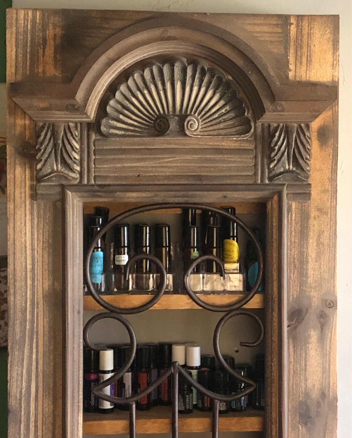 Speakeasy Wall Storage Cabinet PDF Plan DIY Essential Oils Cabinet ...