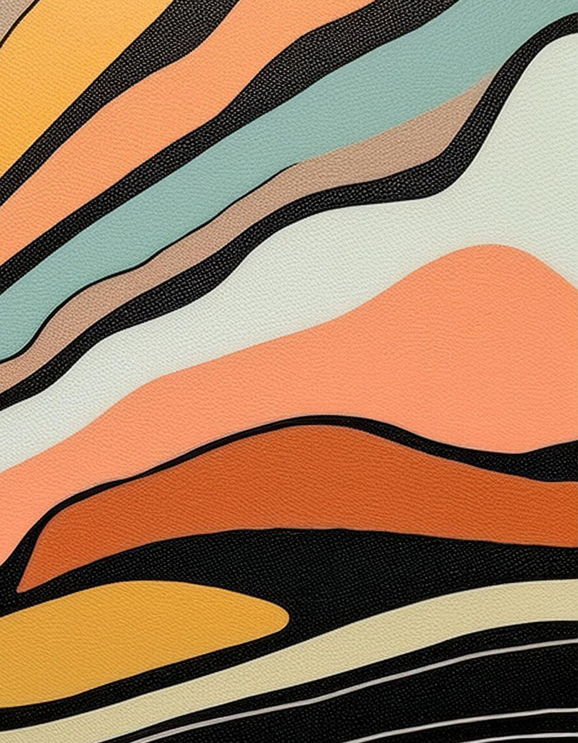 Earthy Sun Rays Wall Art Set of 3 Nature-themed Paintings Neutral Home ...