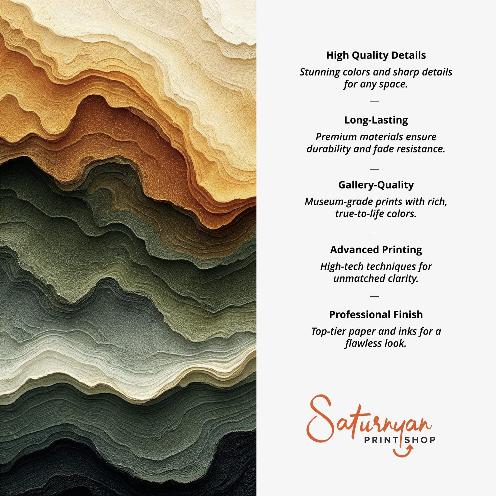 Modern Abstract Earth Tone Canvas Prints | Topographic Inspired ...