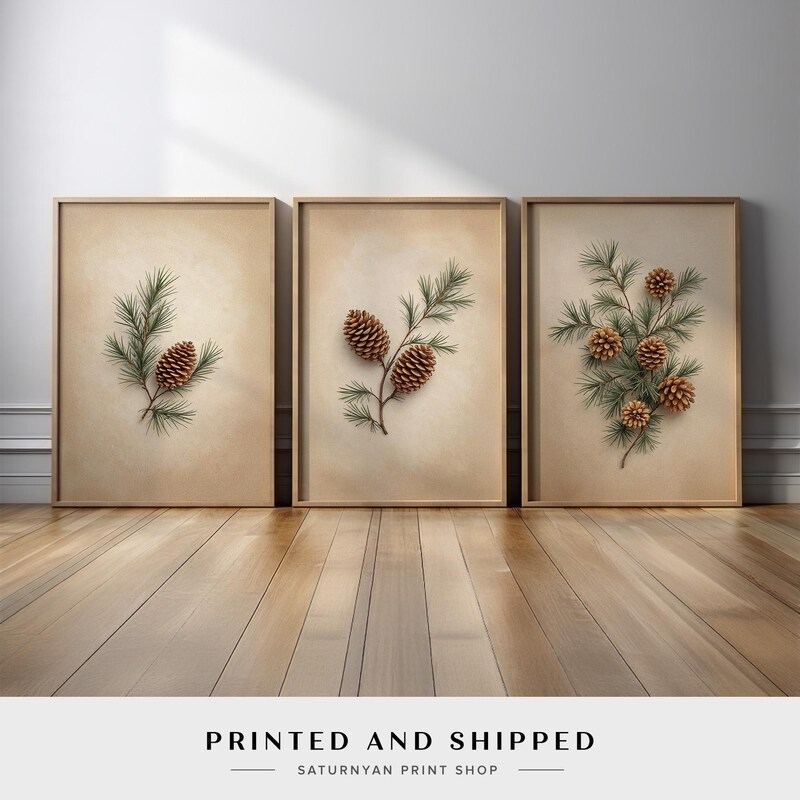 Pine Framed Wall Art - Etsy