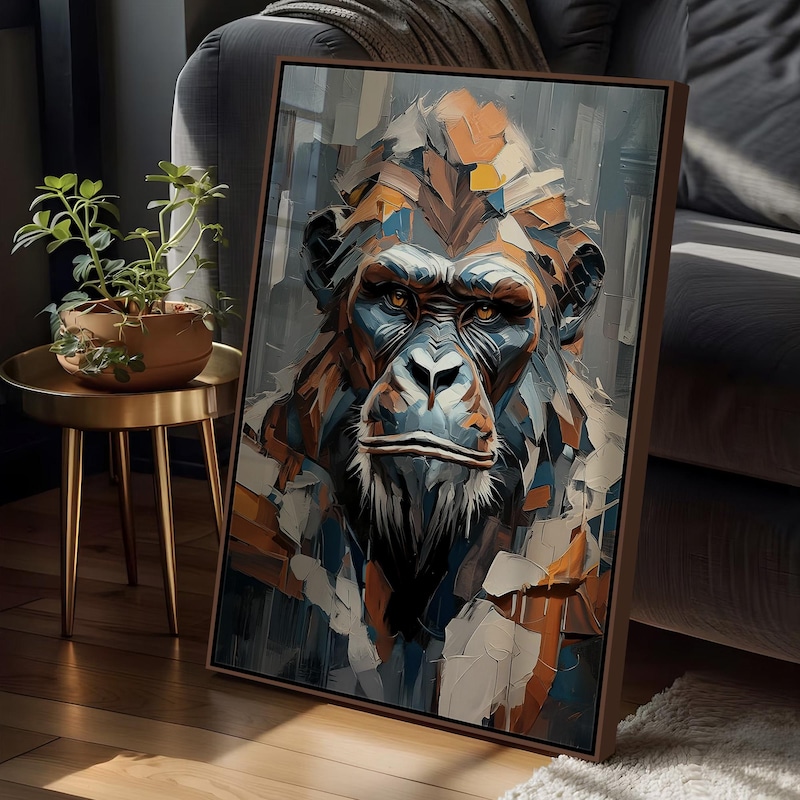 Gorilla Painting - Etsy