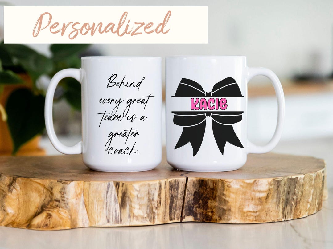 Personalized Cheer Mug: Custom Cheerleading Coach Gift - Etsy