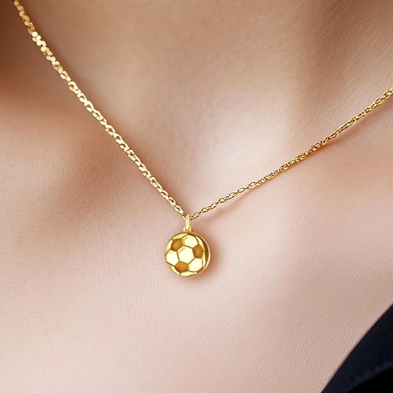 Soccer Necklace - Etsy