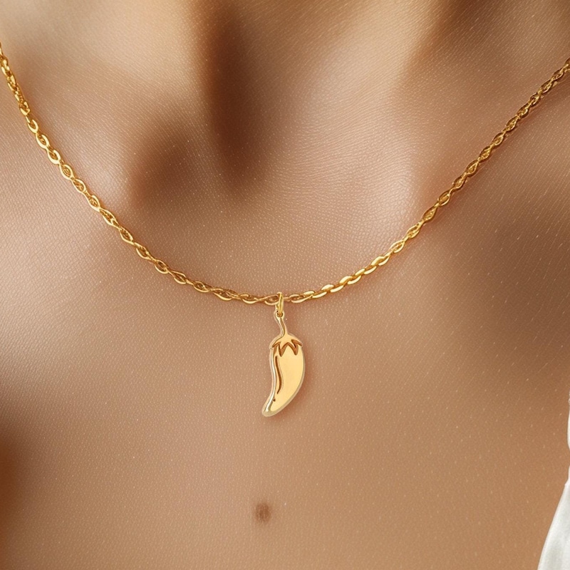 Mens Chili Pepper Necklace - Etsy