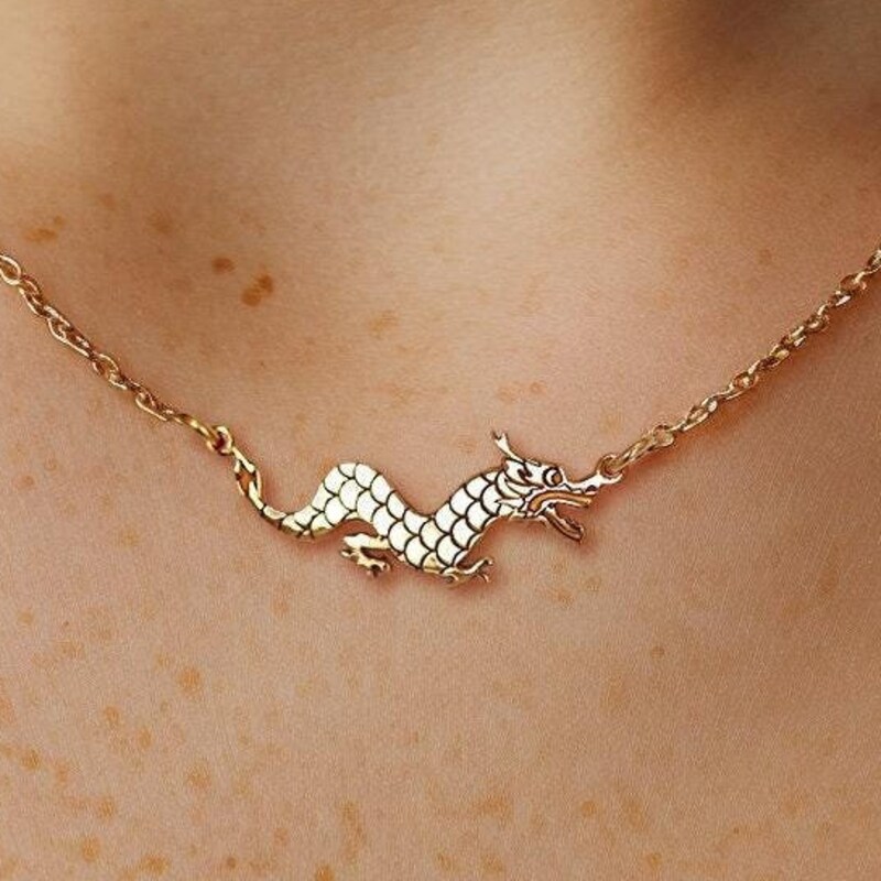 24k Gold Dragon Pendants - Etsy