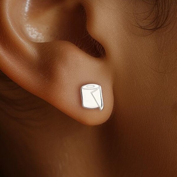 Toilet Paper Earring - Etsy