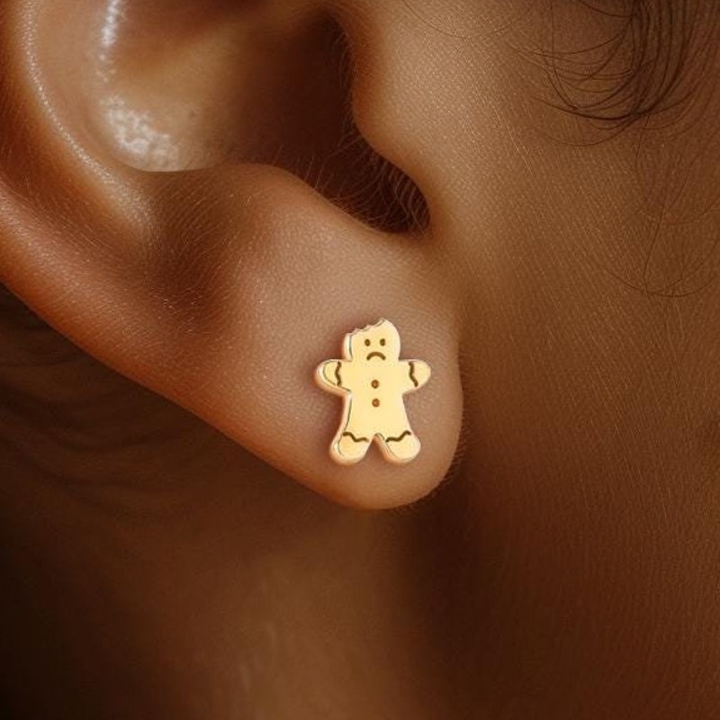 Gold Gingerbread People - Etsy