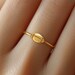 24k Gold Fill Dainty Football Ring Game Day Sports Ring Minimalist ...