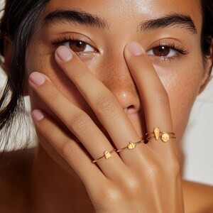 24k Gold Filled Pumpkin Ring: Dainty Fall Jewelry, Handmade - Etsy