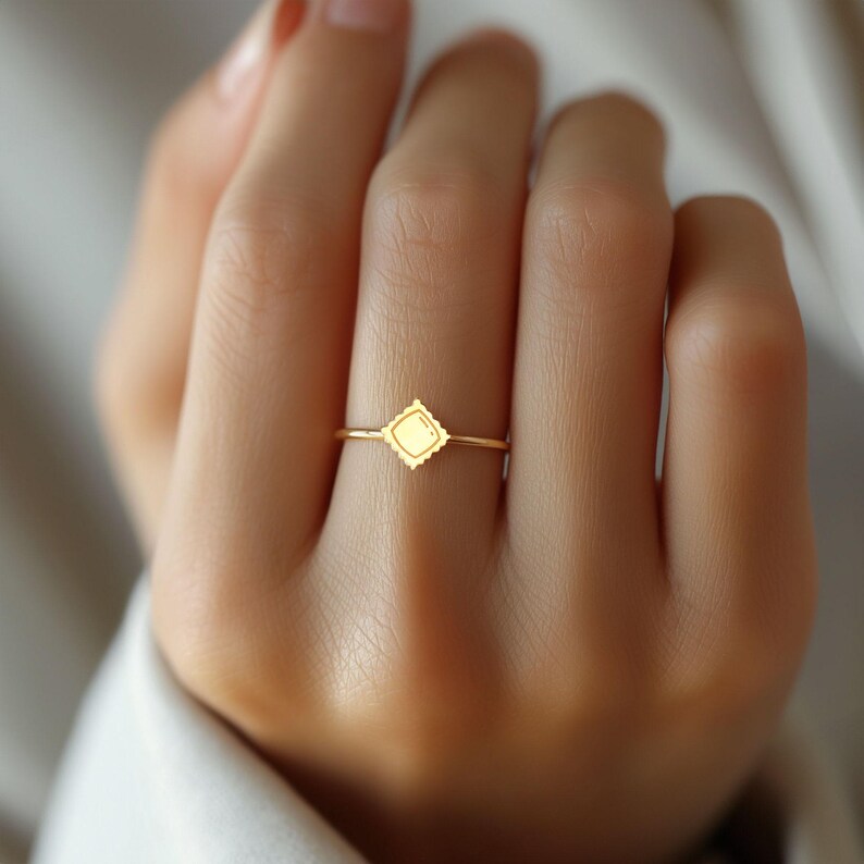 24k Gold Filled Ravioli Ring: Chef Gift, Food Jewelry - Etsy
