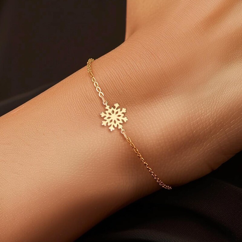 Snowflake Bracelet - Etsy