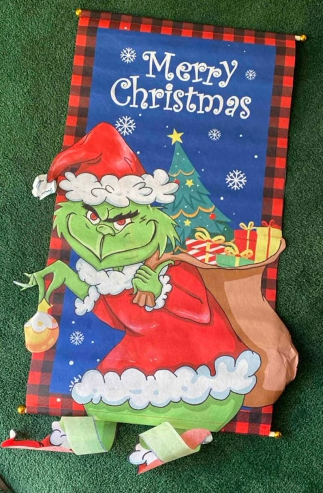 New Merry Christmas Grinch Flag - Etsy