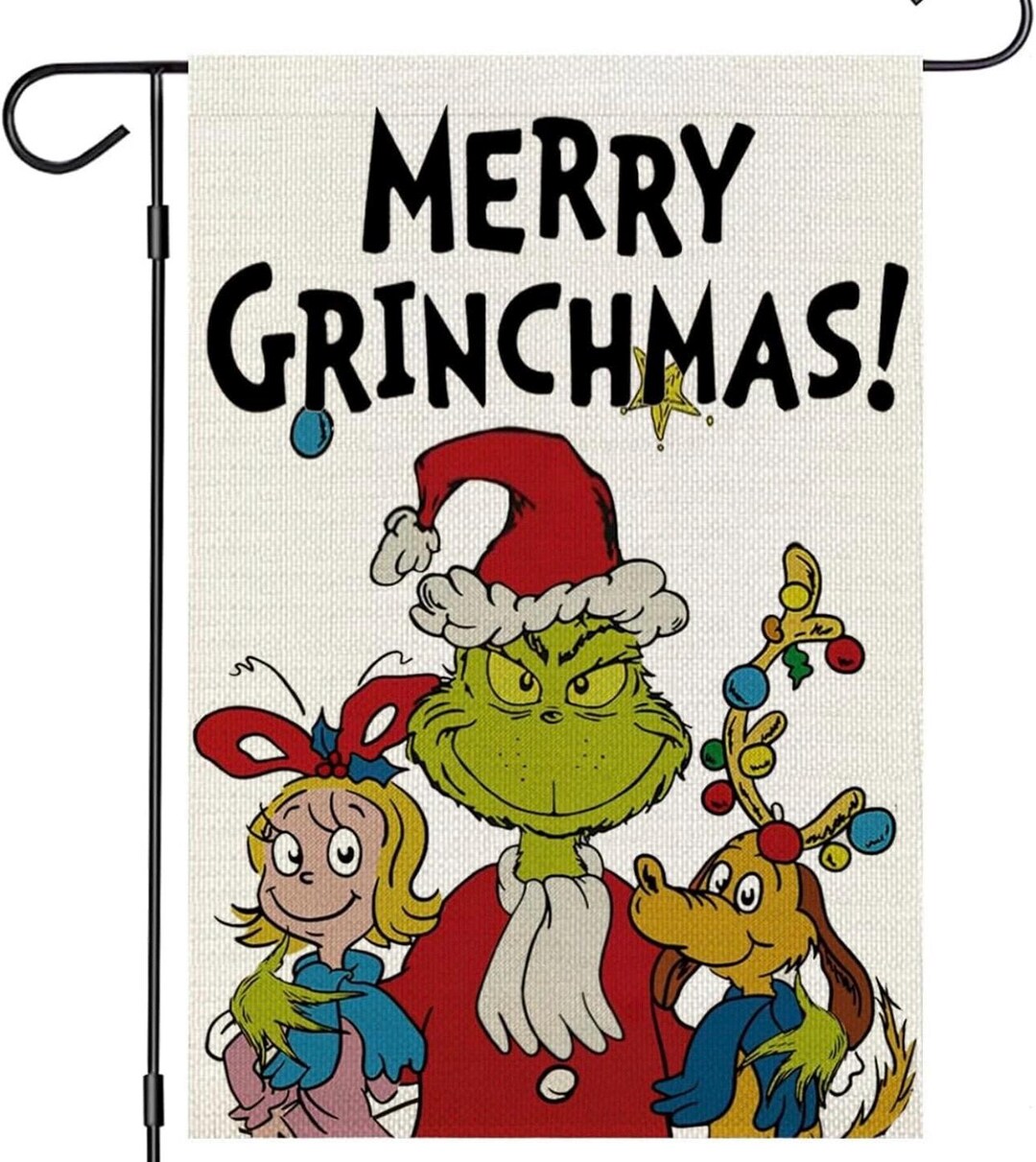 New the Grinch Max & Cindy Lou Who Christmas Flag 12x18 Inches - Etsy
