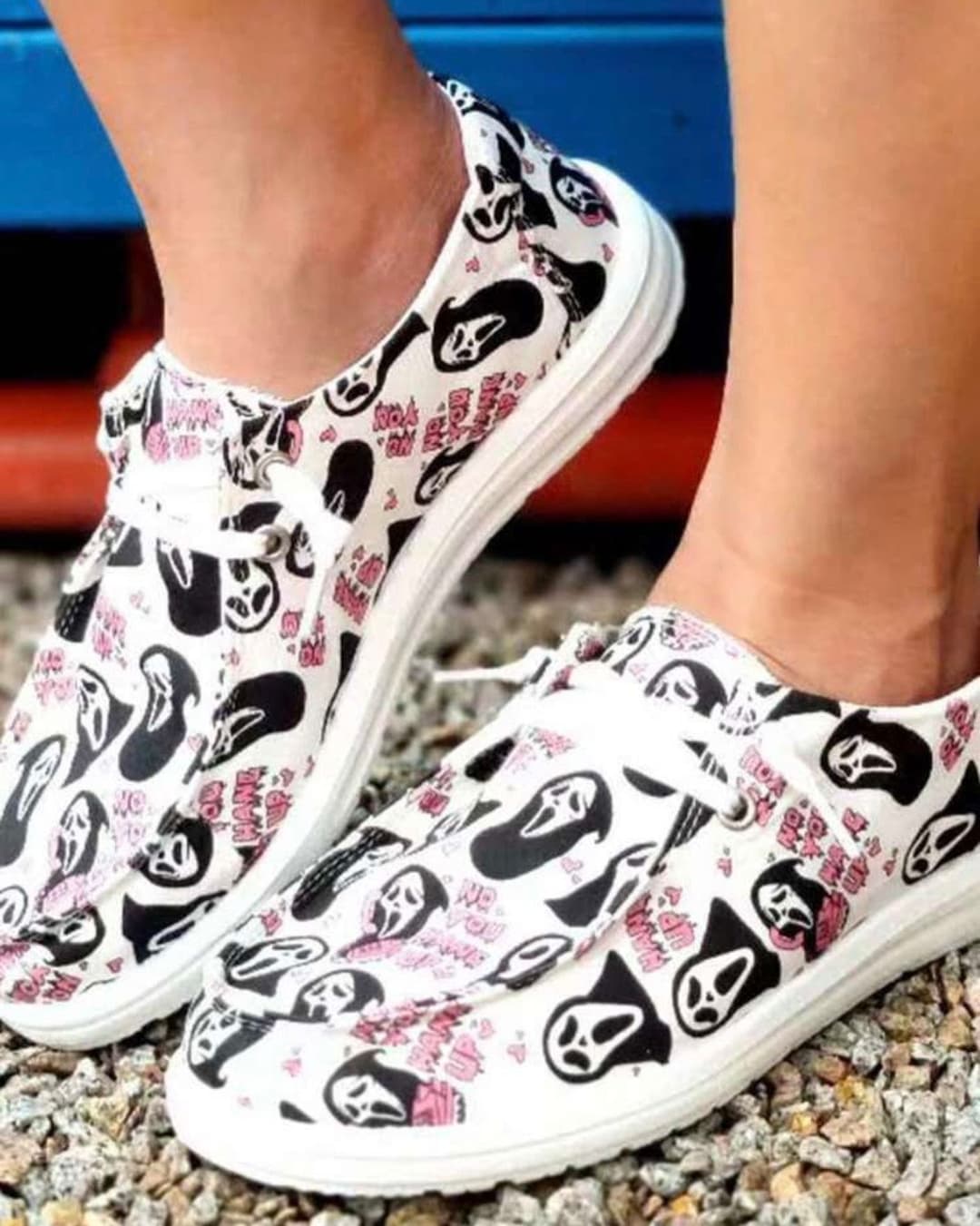 New Ghost Face Scream Halloween Horror Shoes Size 9 SUPER CUTE - Etsy