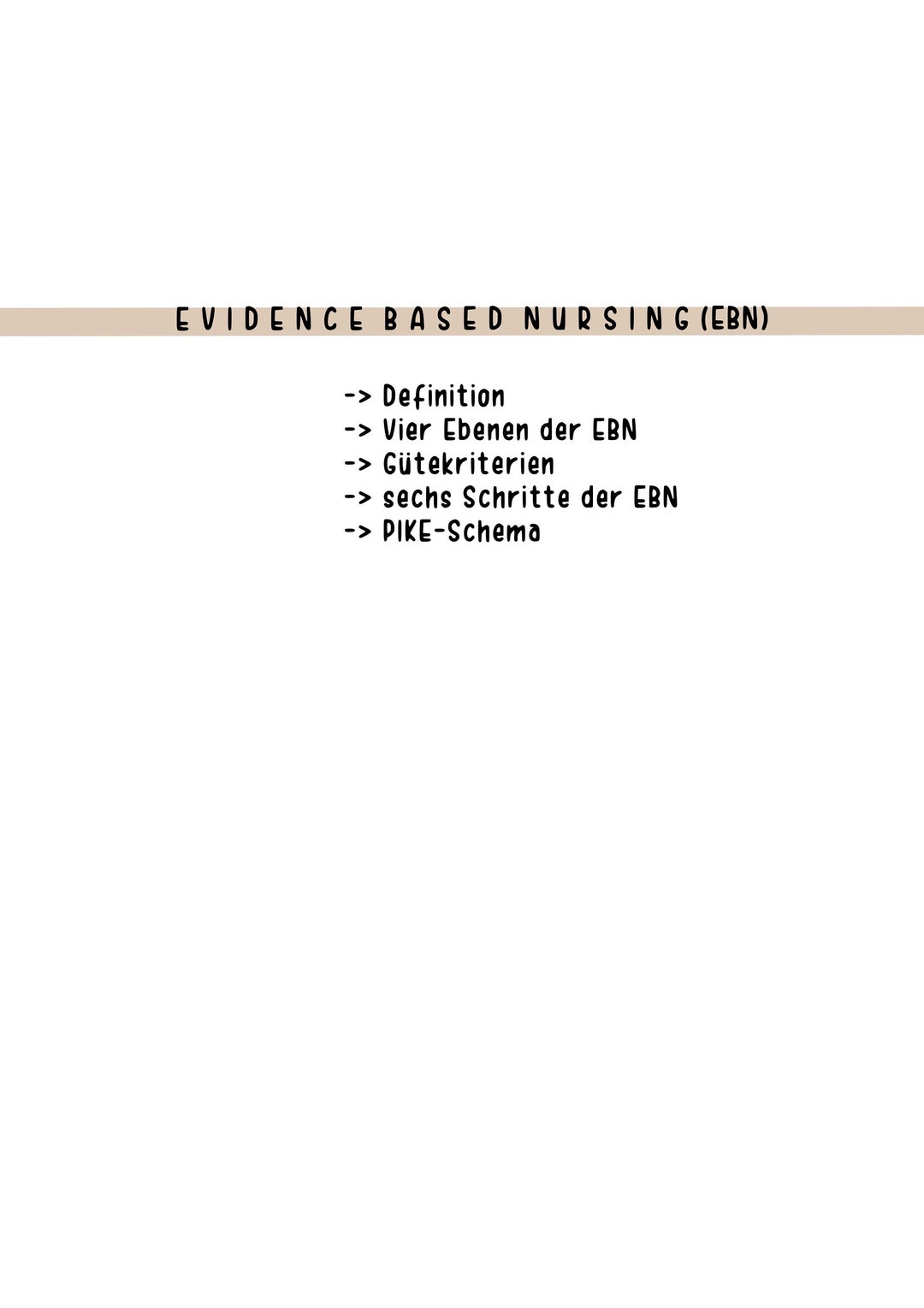 Learning Sheet EBN Evidence Based Nursing Nursing Note - Etsy